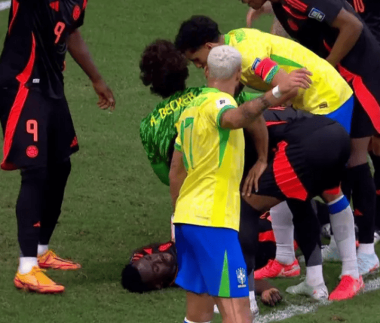 Protocolo de concussão: entenda o cartão rosa de Brasil X Colômbia ...